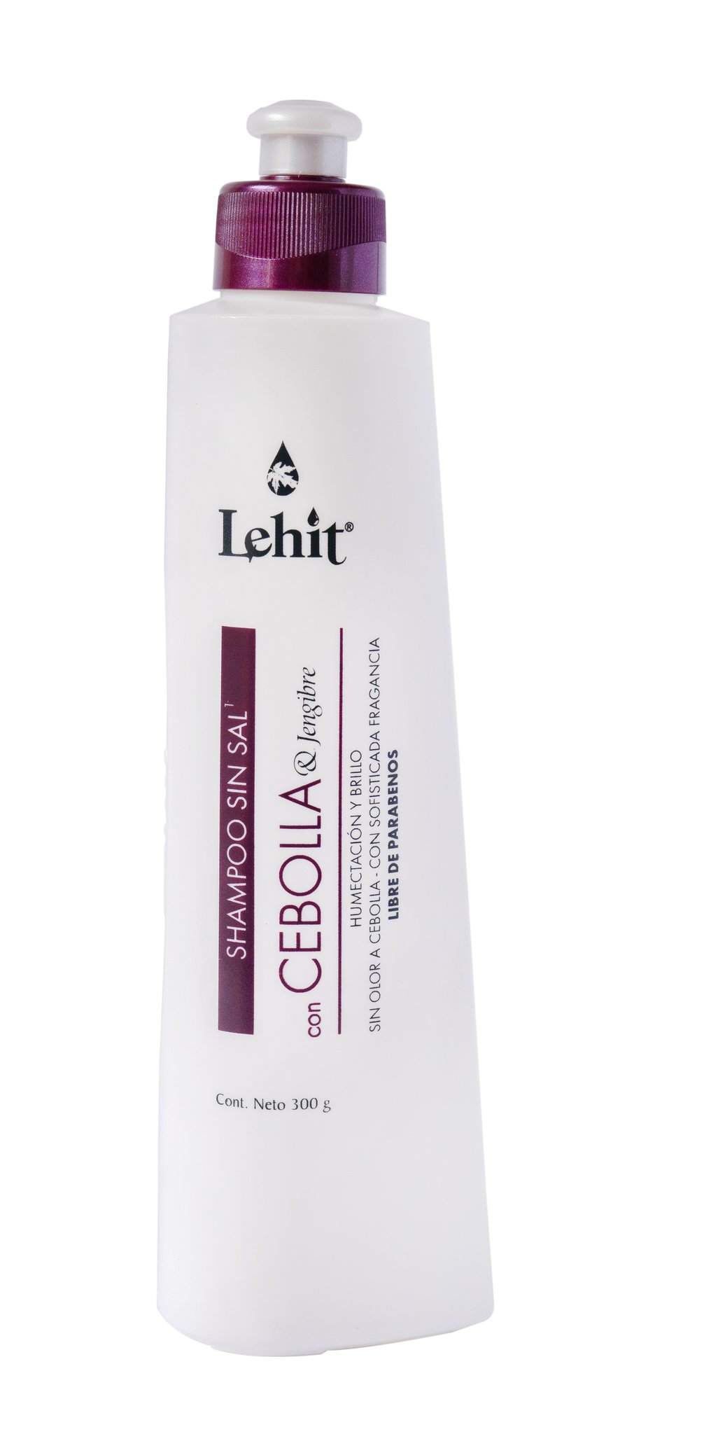 SHAMPOO SIN SAL CEBOLLA Y JENGIBRE LEHIT 300G - Antojadas